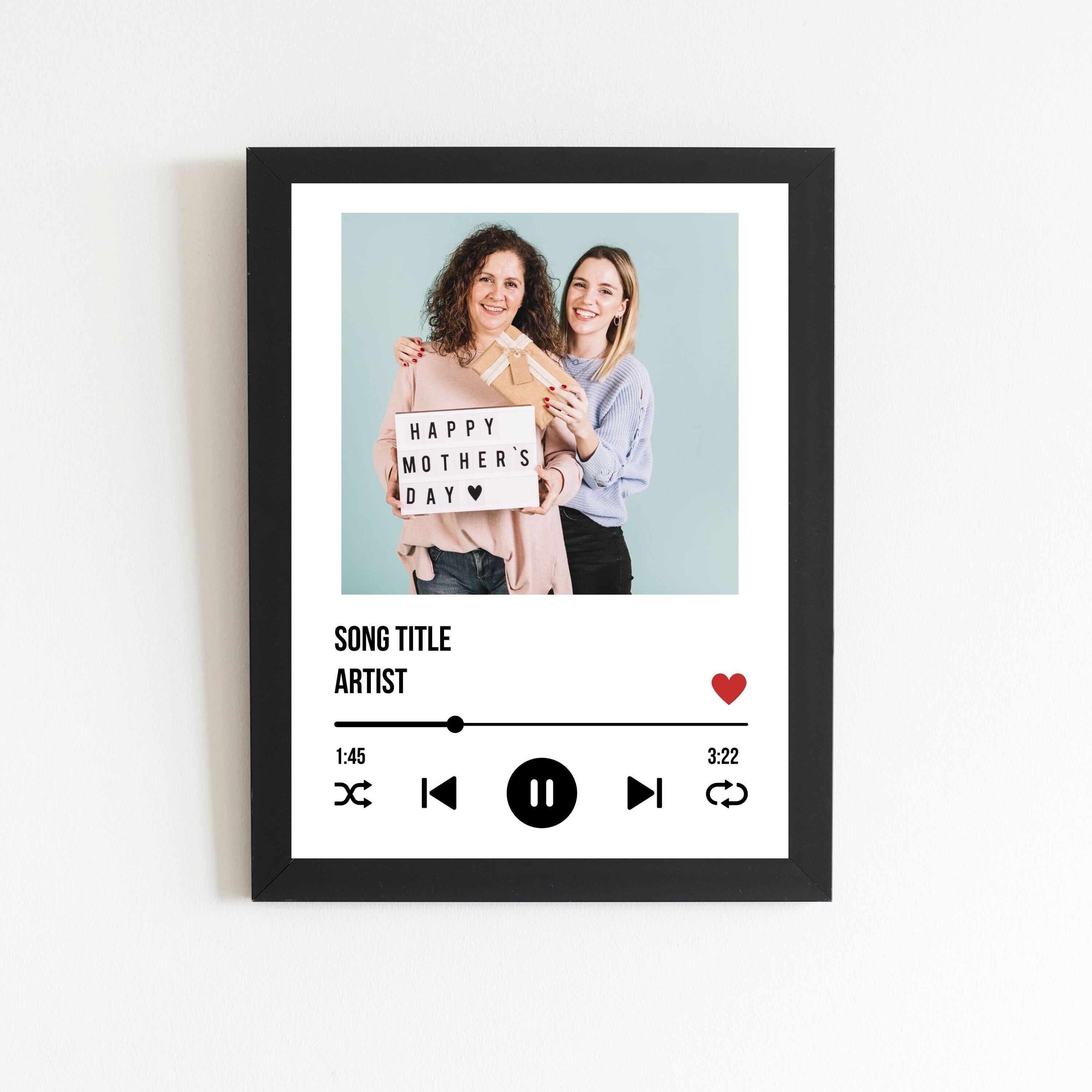 Personalized Spotify Song Print: Custom Music Gift (digital Download ...