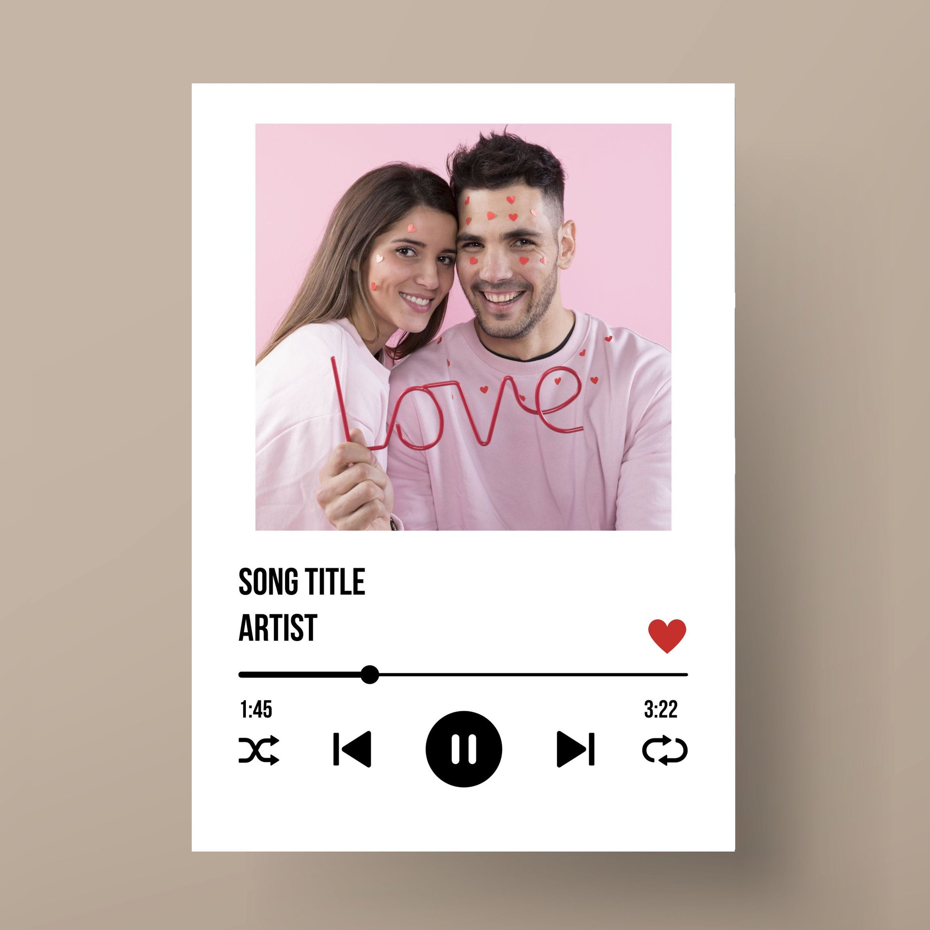 Personalized Spotify Song Print-custom Soundtrack - Etsy