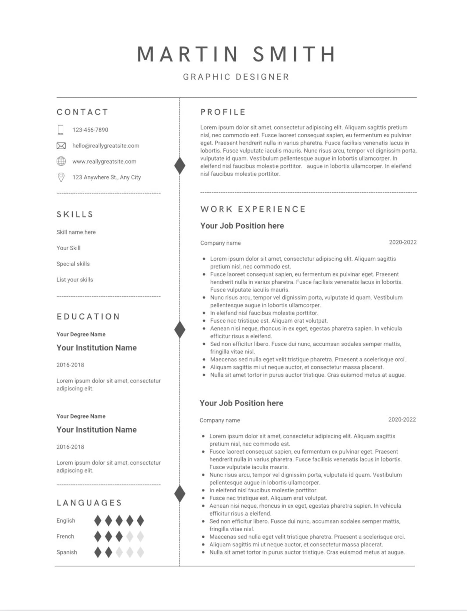 Personalized Resume and Cover Letter - Etsy