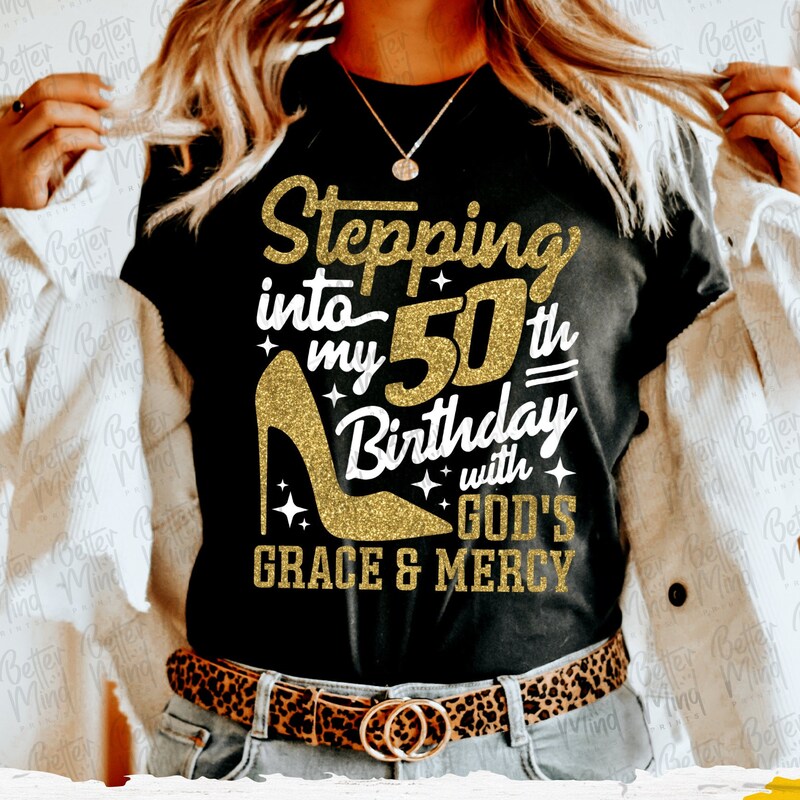 50th Birthday Card Svg File - Etsy