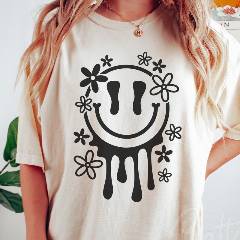 Dripping Smiley Face - Etsy