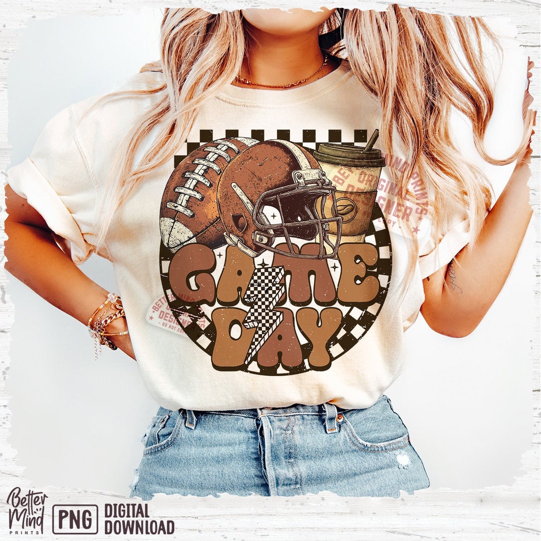 Retro Football PNG Game Day Football PNG Football Mom Png Football Png ...