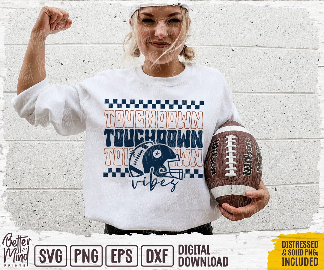 Touchdown Vibes SVG, PNG, Touchdown Svg, Football Season Svg, Game Day ...