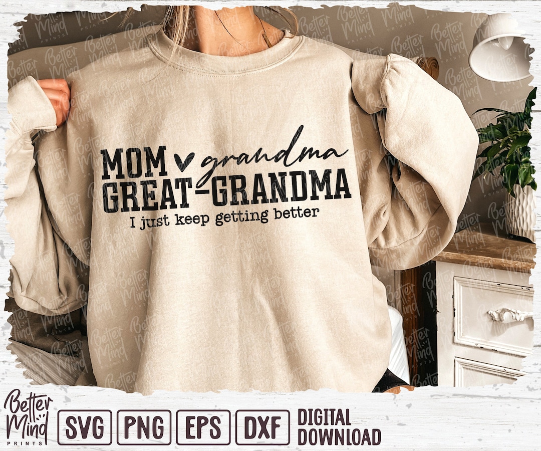 Great Grandma SVG, PNG, Grandma Saying Svg, Granny Svg, Great Grandma ...