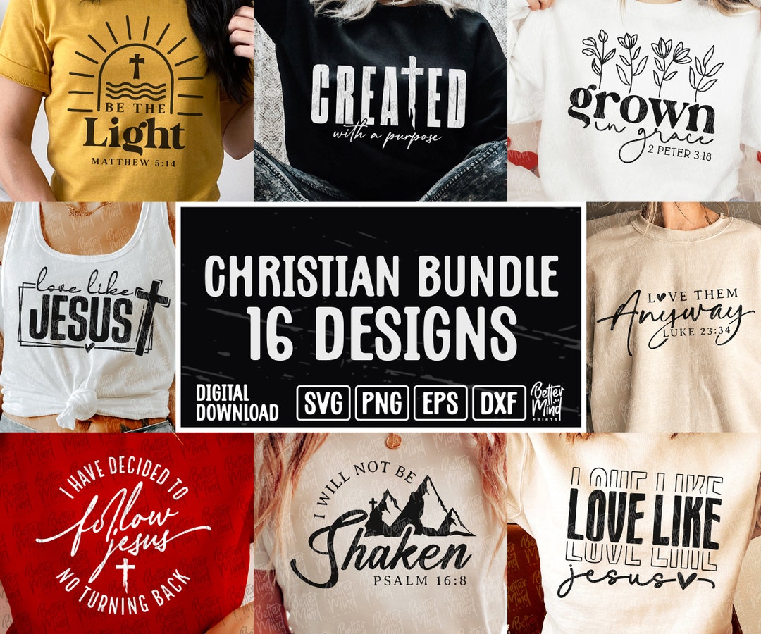 Boho Christian SVG PNG Bundle, Religious SVG, Christian Shirt Svg ...