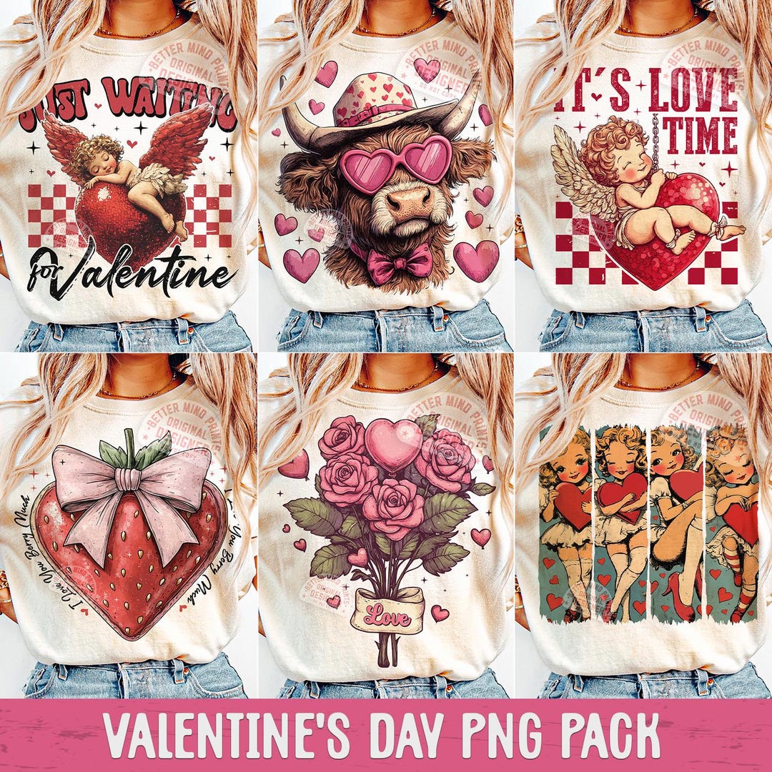 Valentine's Day Coquette Bow PNG Bundle (digital Download) - Etsy