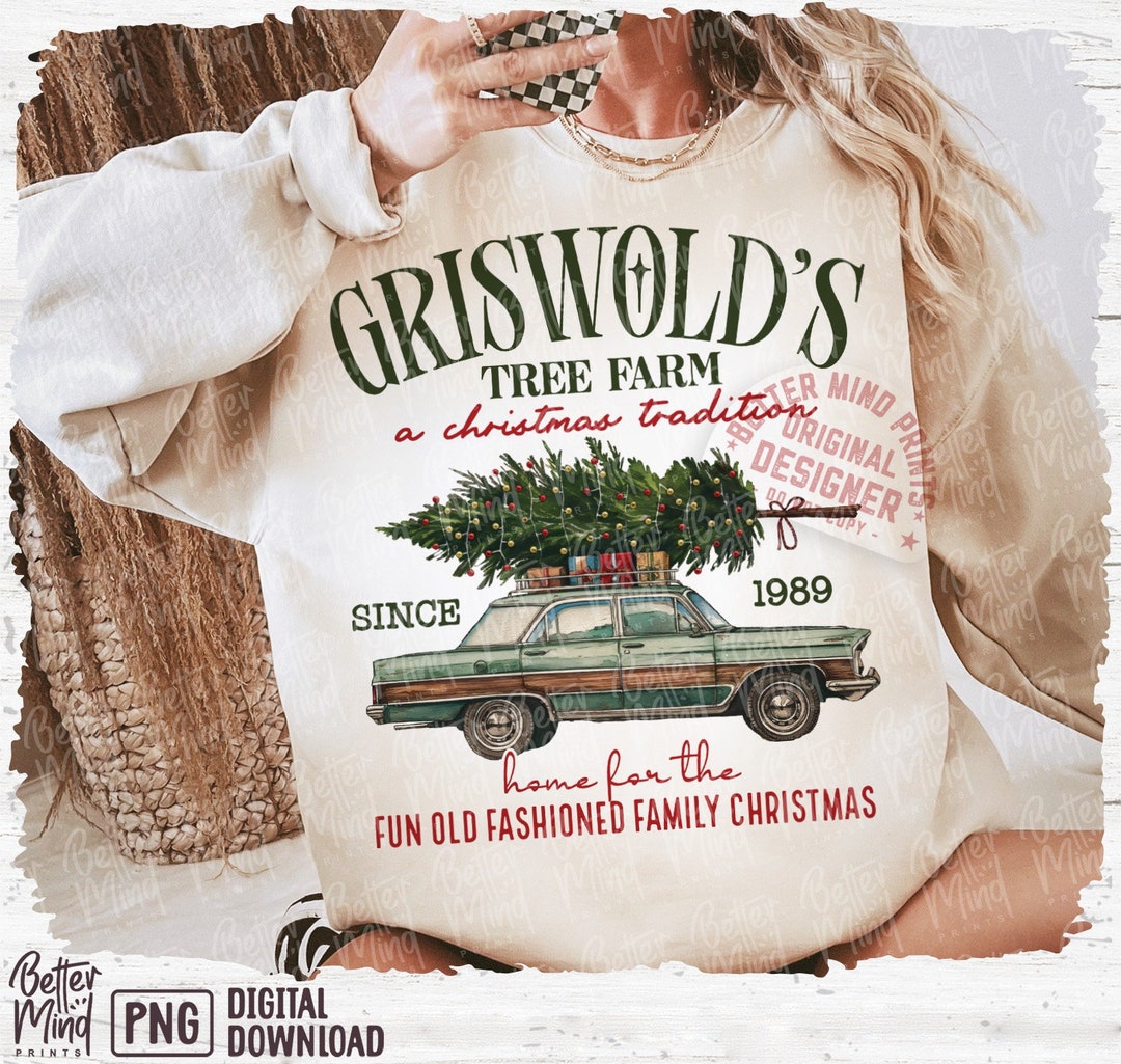 Griswold Christmas Tree Farm PNG, Retro Christmas Design (digital ...