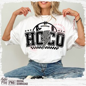 Retro Hoco 2024 Football PNG: Sublimation Print File (digital Download ...