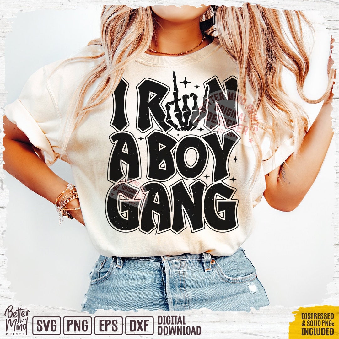 Boy Mom SVG: I Run A Boy Gang Design (digital Download) - Etsy