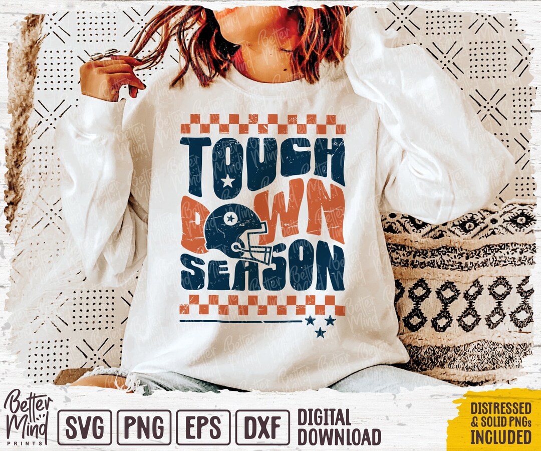 Football Season Svg, Touchdown Season SVG PNG, Touchdown SVG, Football ...