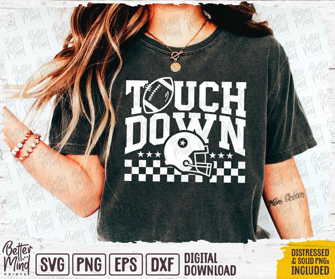 Touchdown Football SVG PNG: Game Day Shirt Design (digital Download) - Etsy