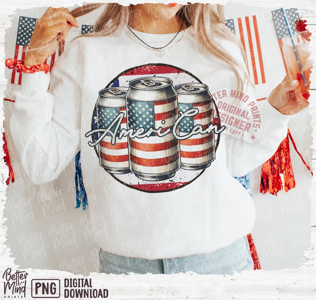 Ameri Can PNG, 4th of July Png, America Png, Independence Day Png, USA Shirt Design, Patriotic ...