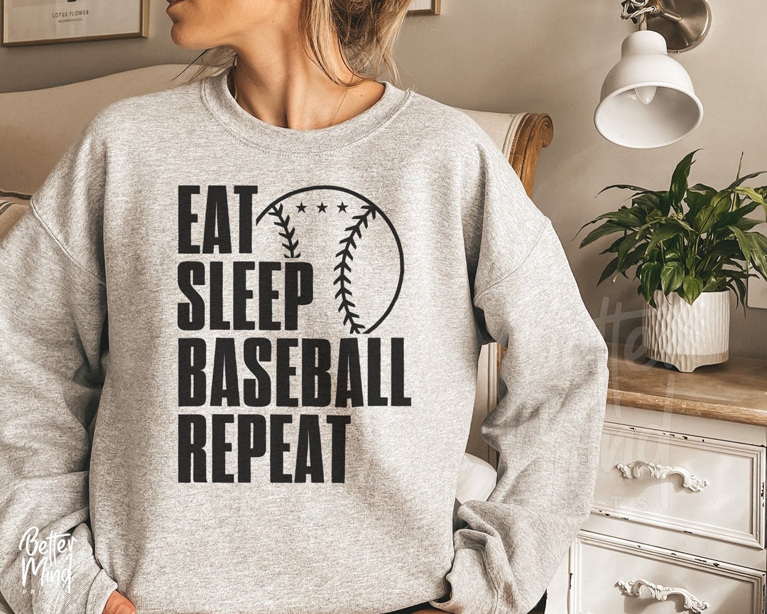 Eat Sleep Baseball Repeat SVG PNG, Baseball SVG, Baseball Mom Svg ...