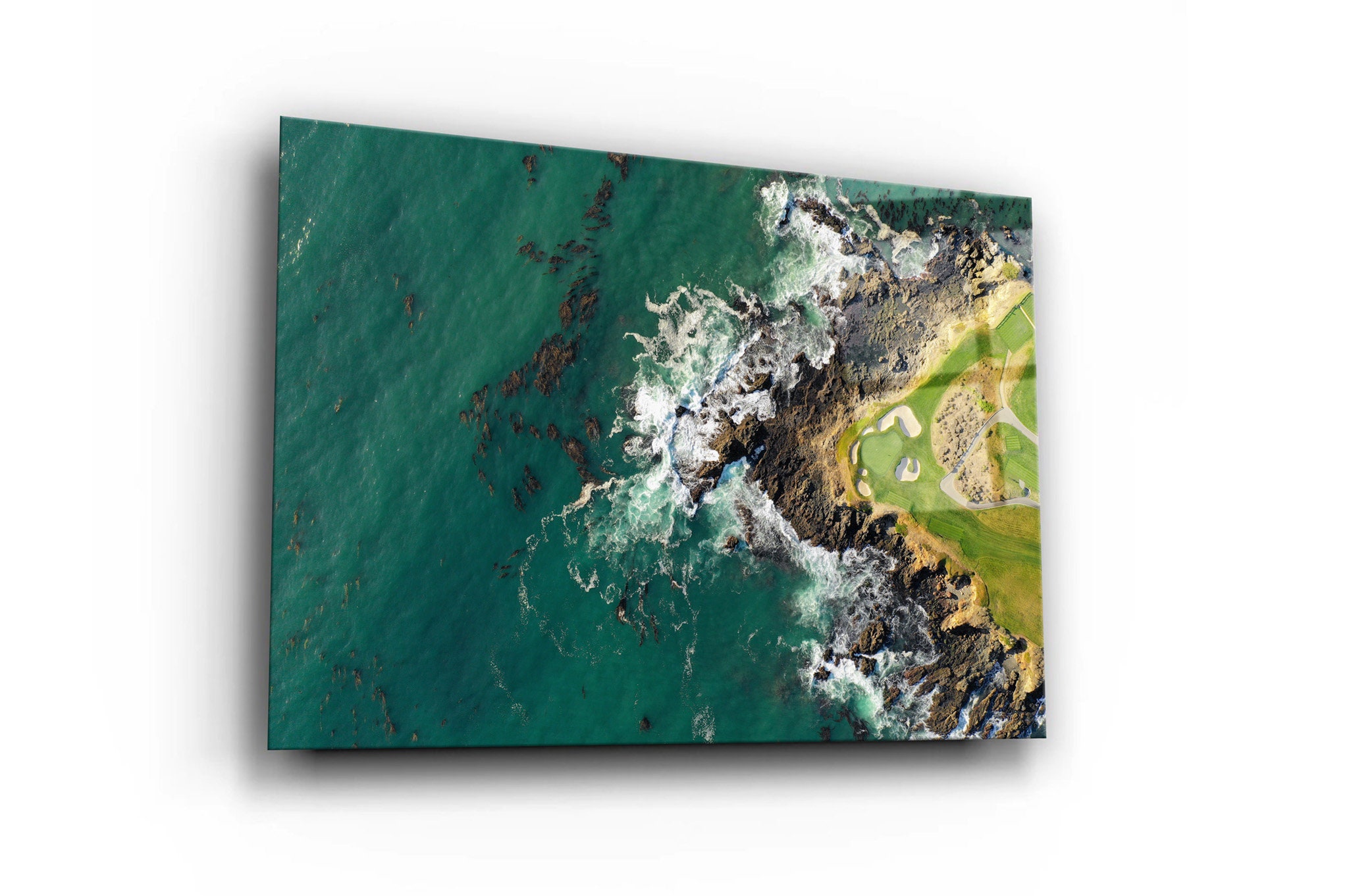 Pebble Beach Golf Course Wall Art Decor - HD Metal, Acrylic, Framed Art ...