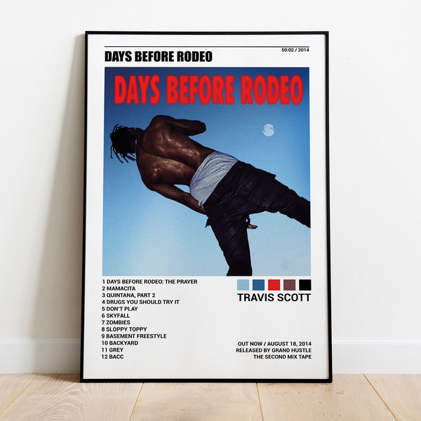 Days Before Rodeo Album Poster - Etsy UK