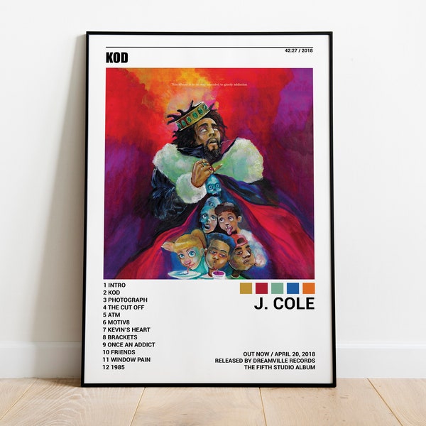 J Cole Kod Album Art - Etsy