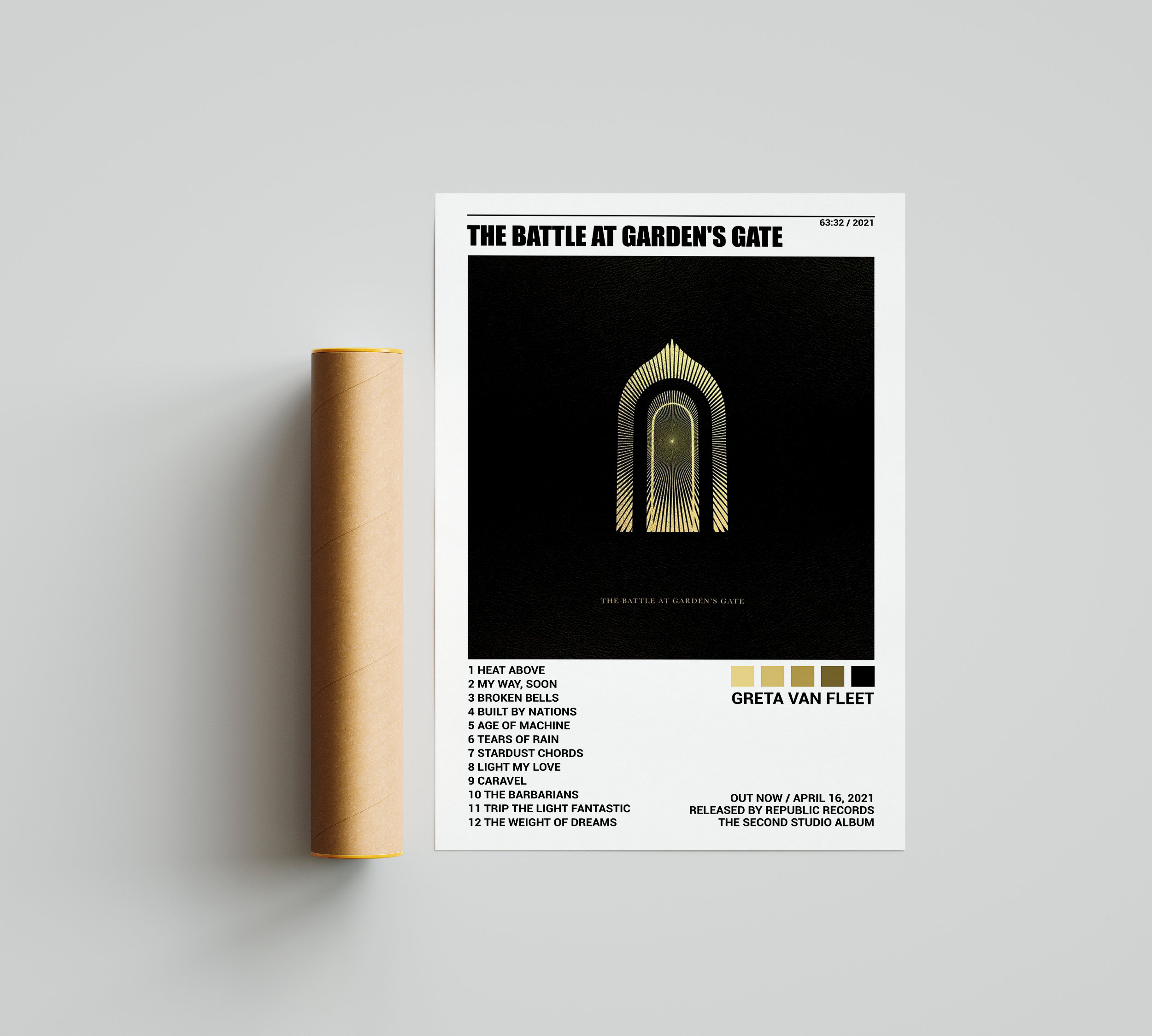 Greta Van Fleet Posters , The Battle at Garden's Gate Poster , Greta ...