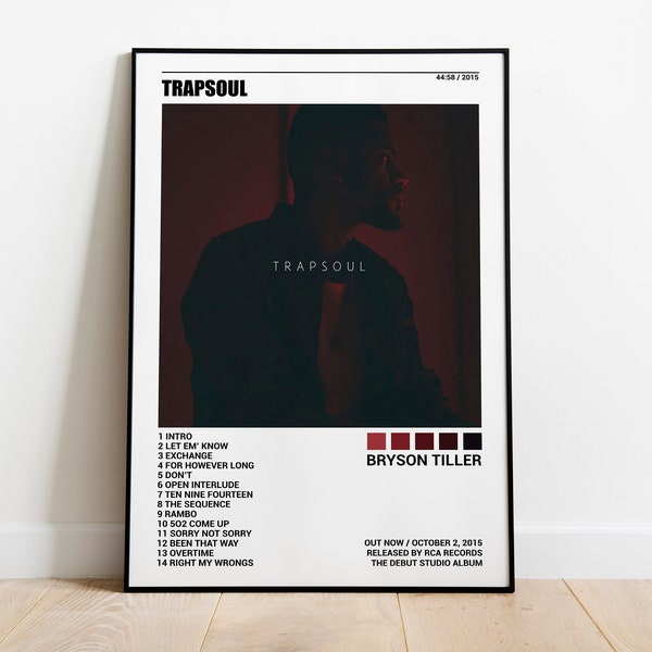 Trap Soul Bryson Tiller Album Poster - Etsy