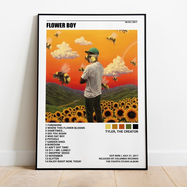 Flower Boy Tracklist Poster - Etsy