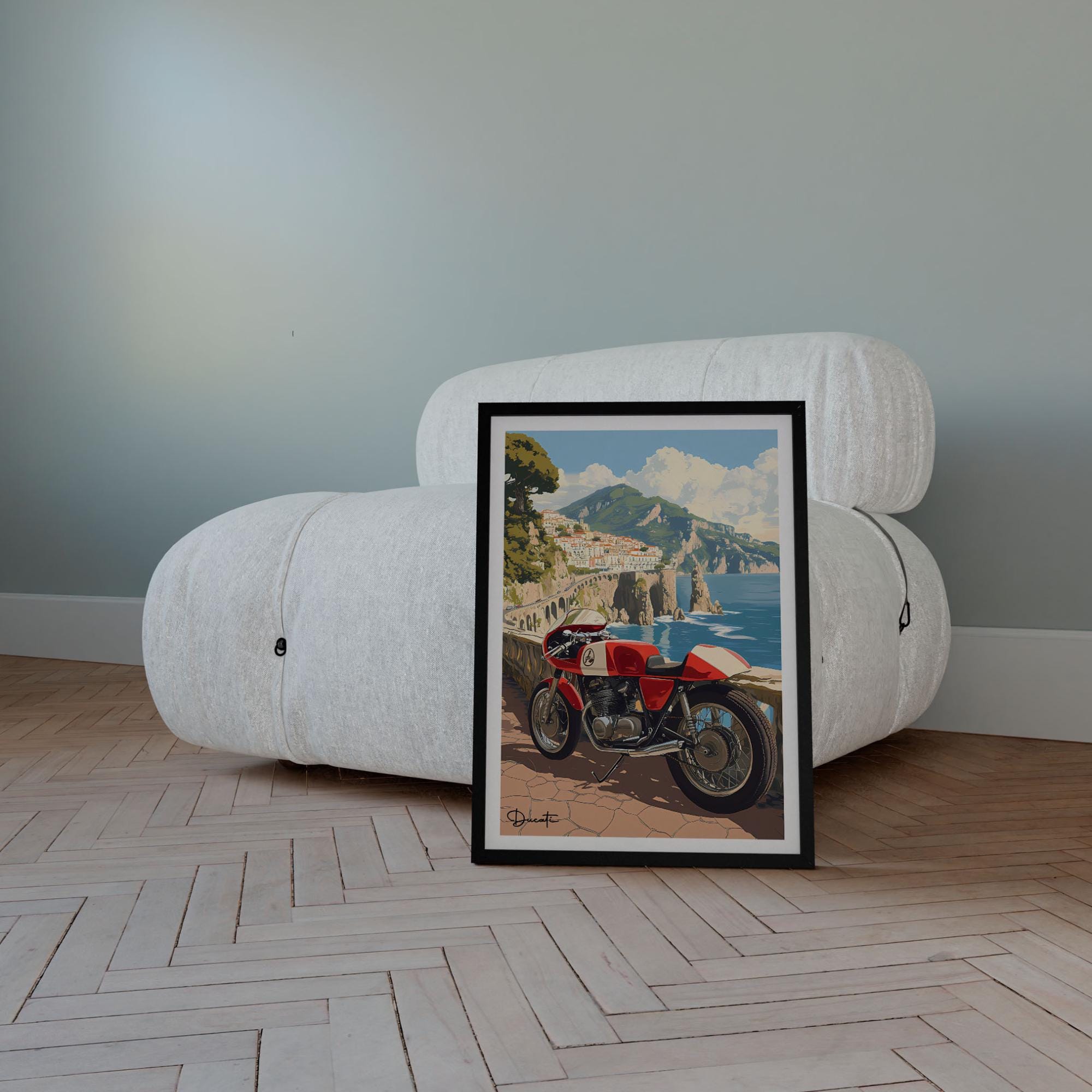 Ducati Poster | Motorcycle Art Print | Ducati Print Racer - Etsy