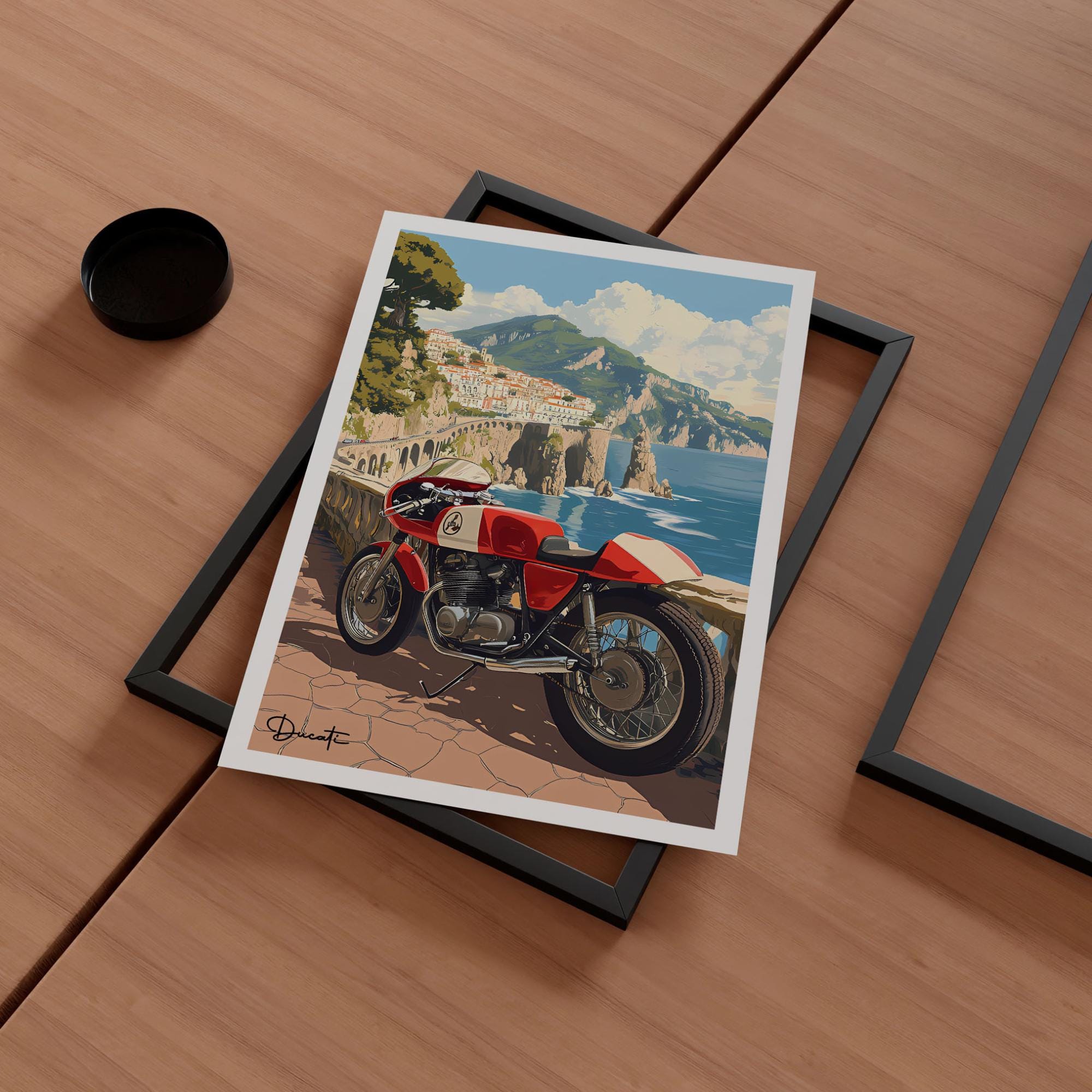 Ducati Poster | Motorcycle Art Print | Ducati Print Racer - Etsy