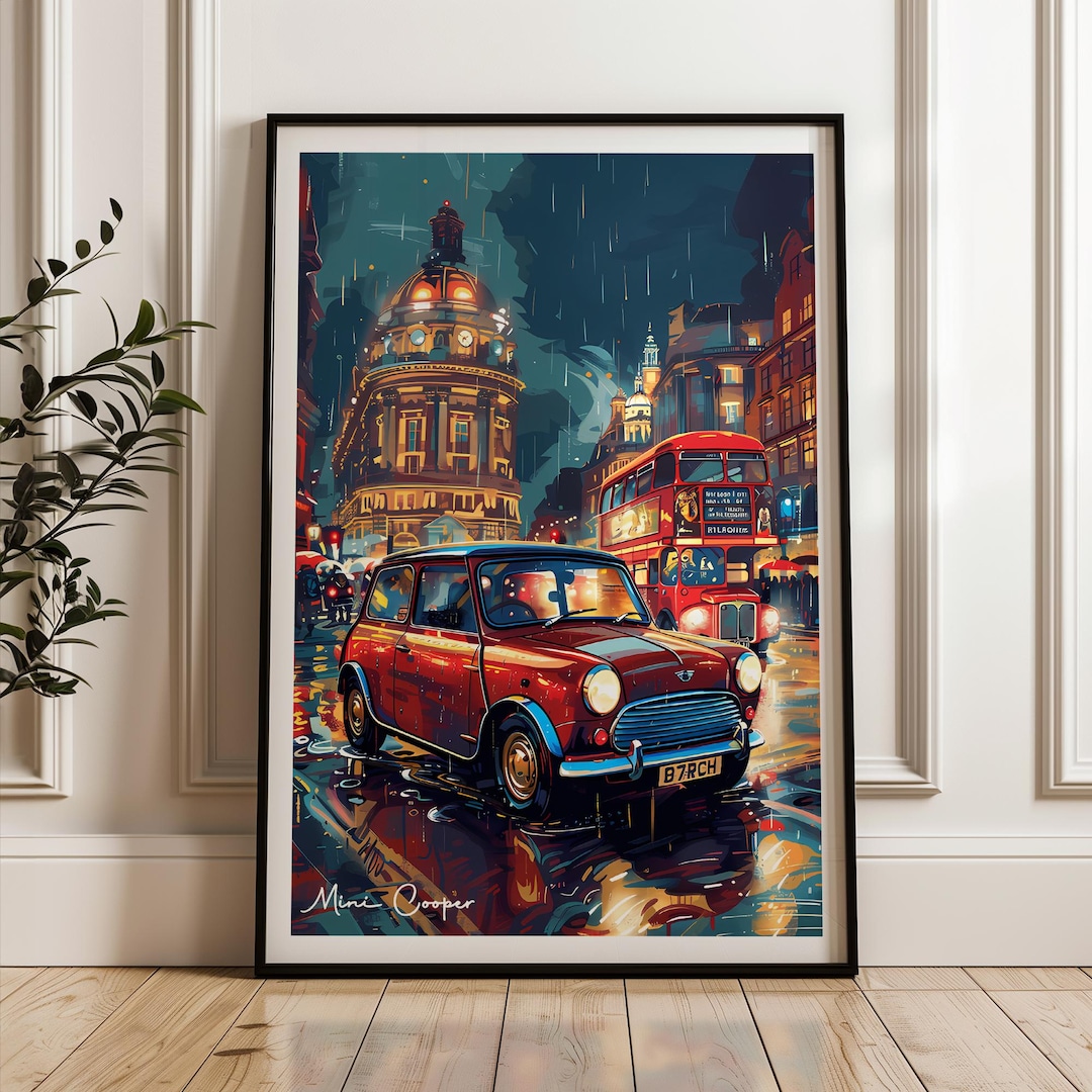 Mini Cooper Digital Download Car Art Print Instant Download Wall Art ...