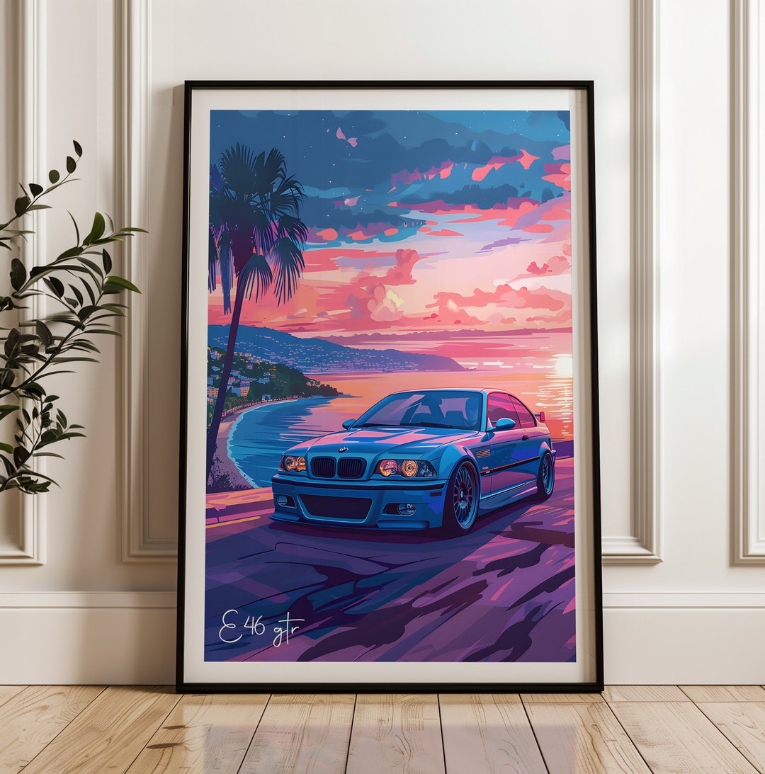 BMW Print, BMW Home Decor, Car Art Print, BMW Wall Art, Car Enthusiast ...