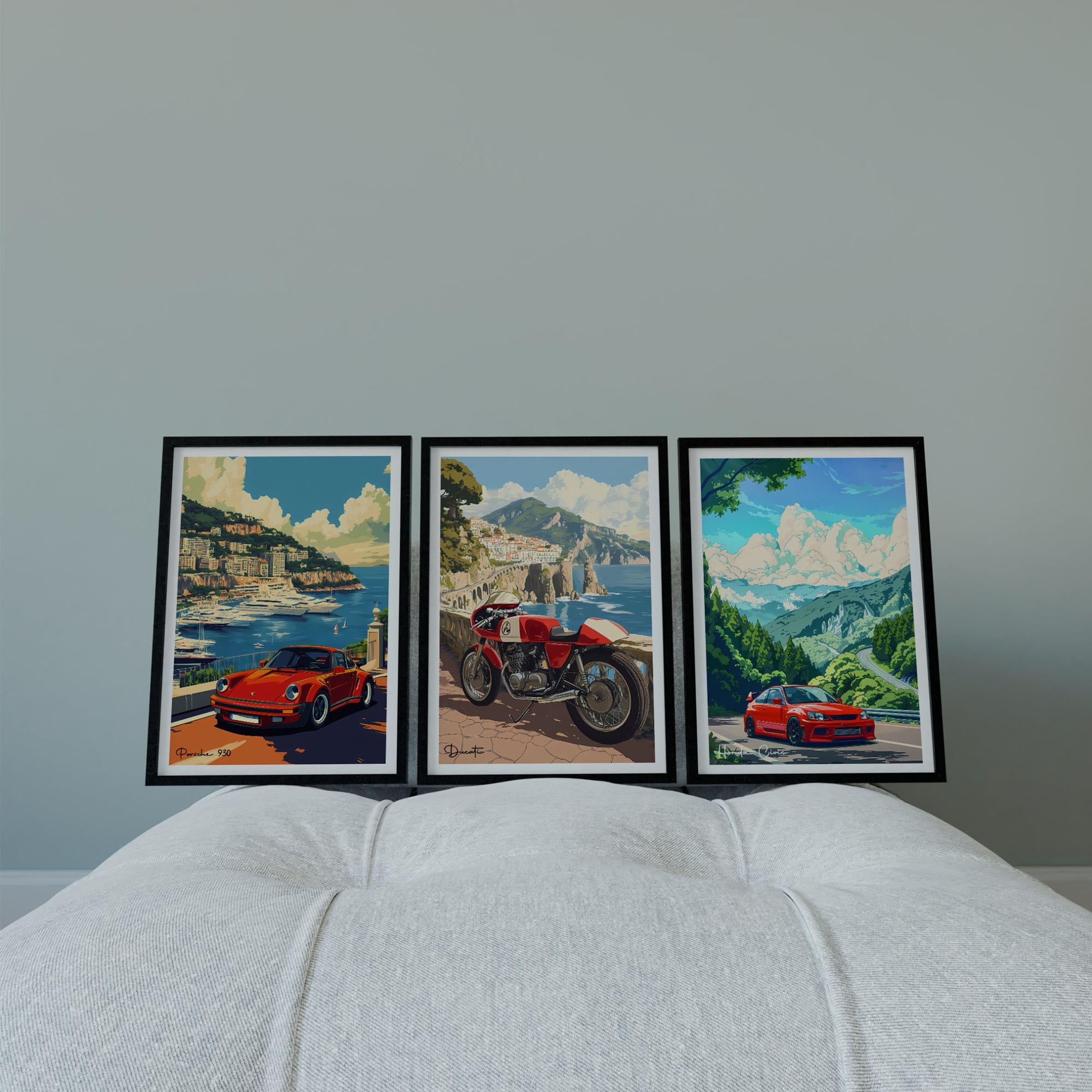 Ducati Poster | Motorcycle Art Print | Ducati Print Racer - Etsy