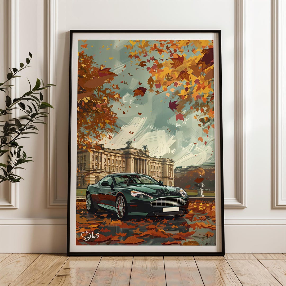 Aston Martin DB9 Digital Download Car Art Print Instant Download Wall ...