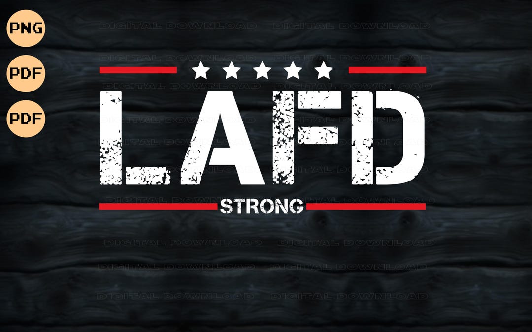 LAFD Strong Png , Los Angeles Strong Png , LAFD Strong Black and White ...