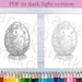 30 Amazing Eggs Coloring Book for Adults - Faberge Style, Printable ...