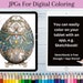 30 Amazing Eggs Coloring Book for Adults - Faberge Style, Printable ...