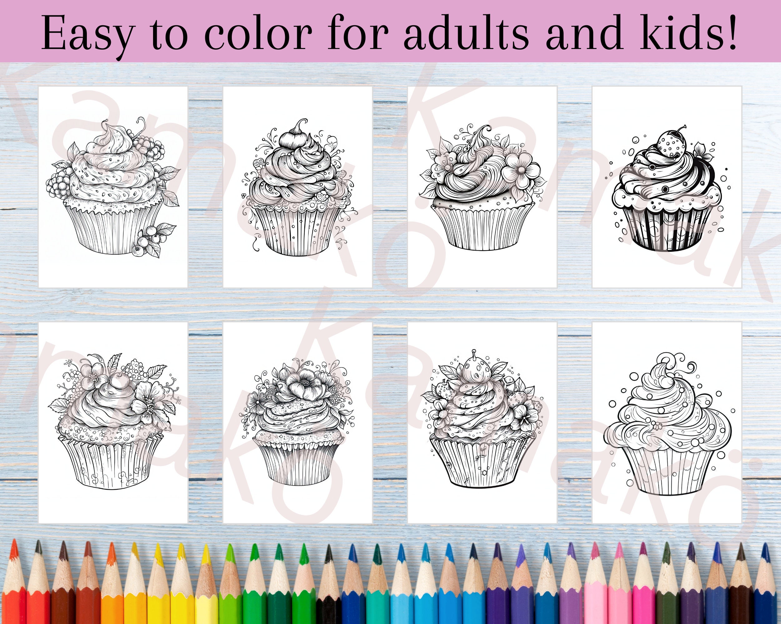 20 Delicious Cupcake Coloring Pages: Sweet Painting Fun for All Ages ...