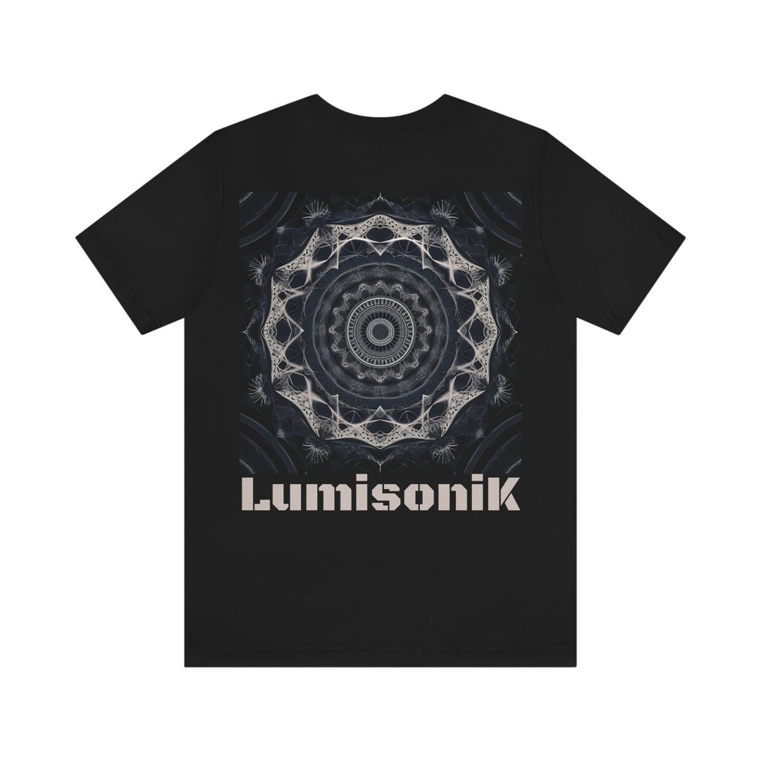 Cymatics Back Print T-shirt: Urban Psychedelic Graphic Tee - Etsy