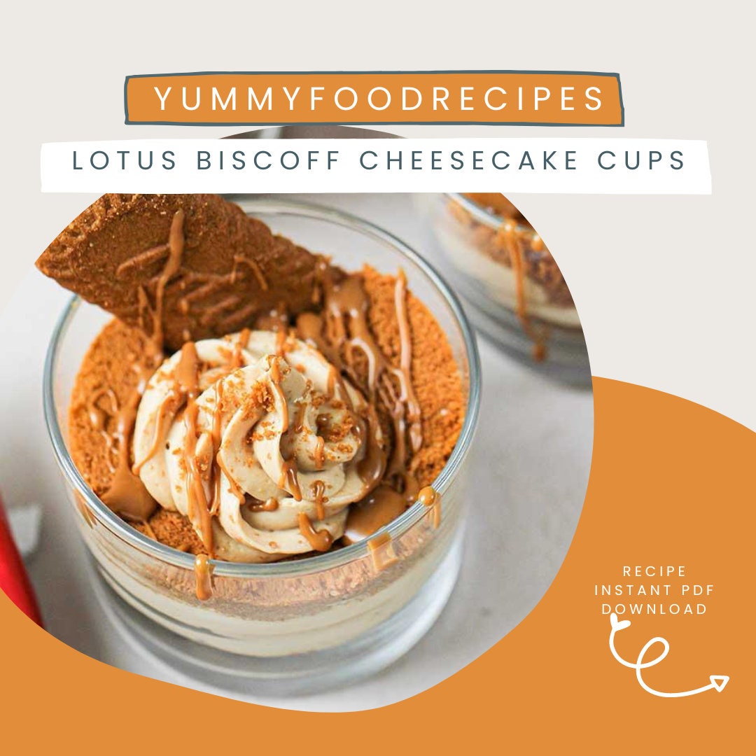 Lotus Biscoff Cheesecake Cups - Etsy