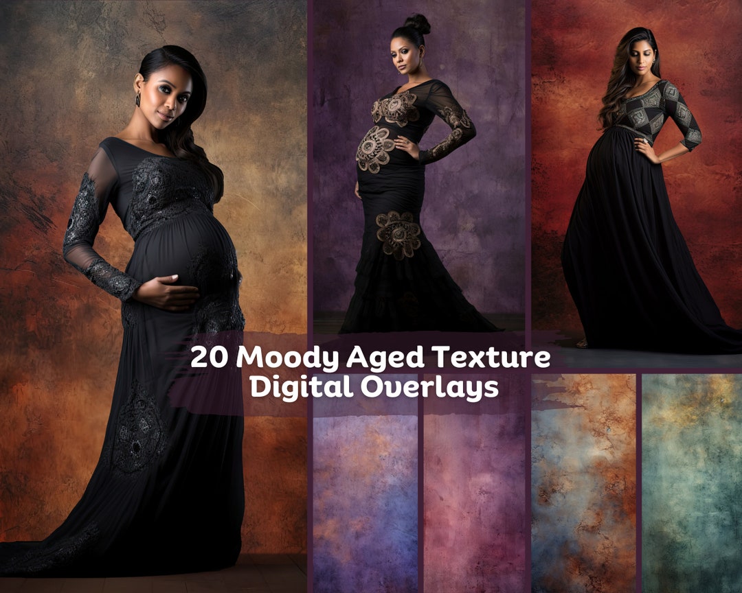 20 Moody Aged Texture Digital Overlay, Digital Overlay Maternity ...