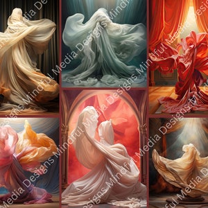 30 Dramatic Flowing Fabric Digital Backdrop, Maternity Overlays ...