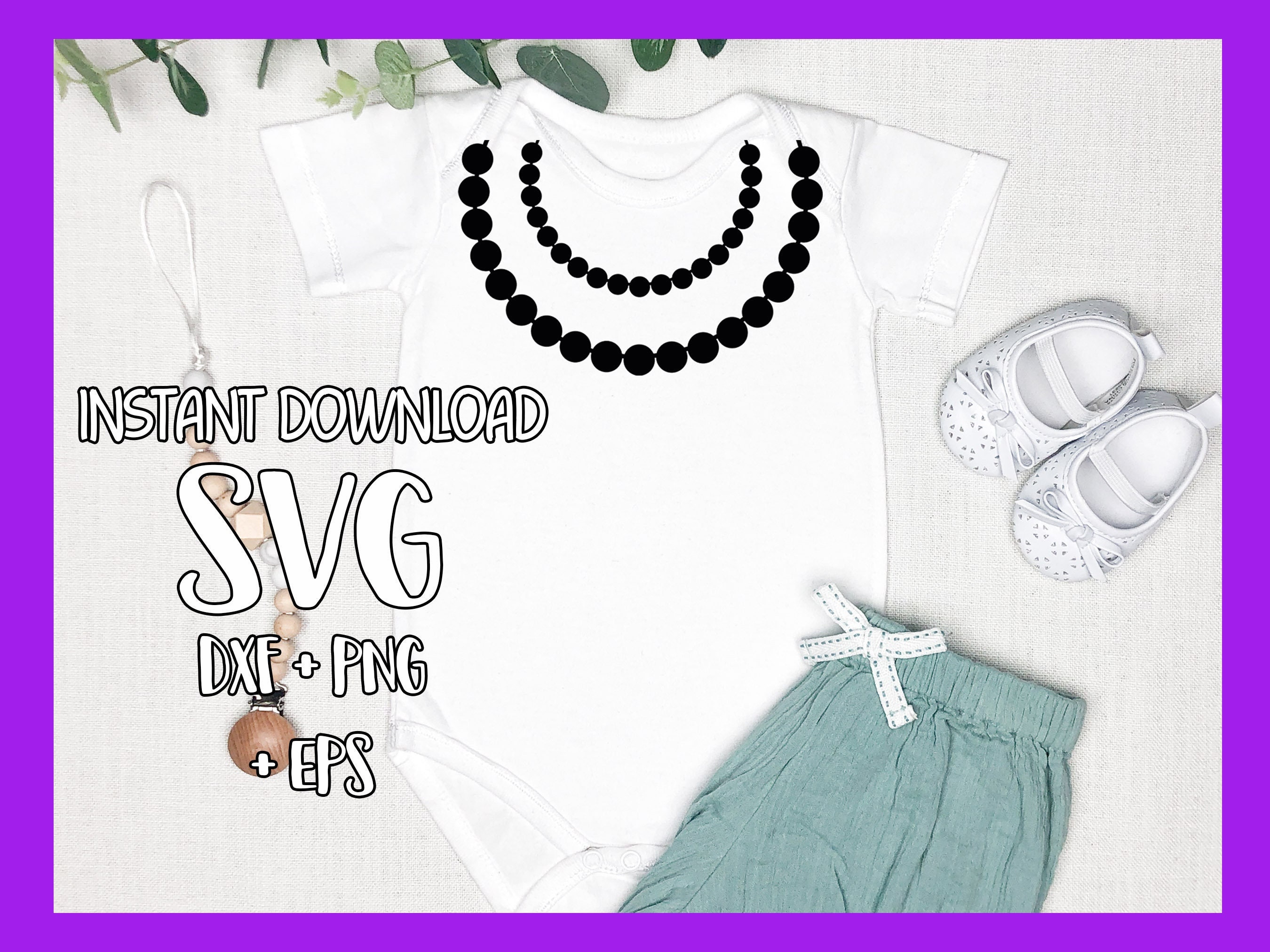 Pearl Necklace Svg,baby Necklace Svg,necklace Svg,onesie Svg, Cut File ...
