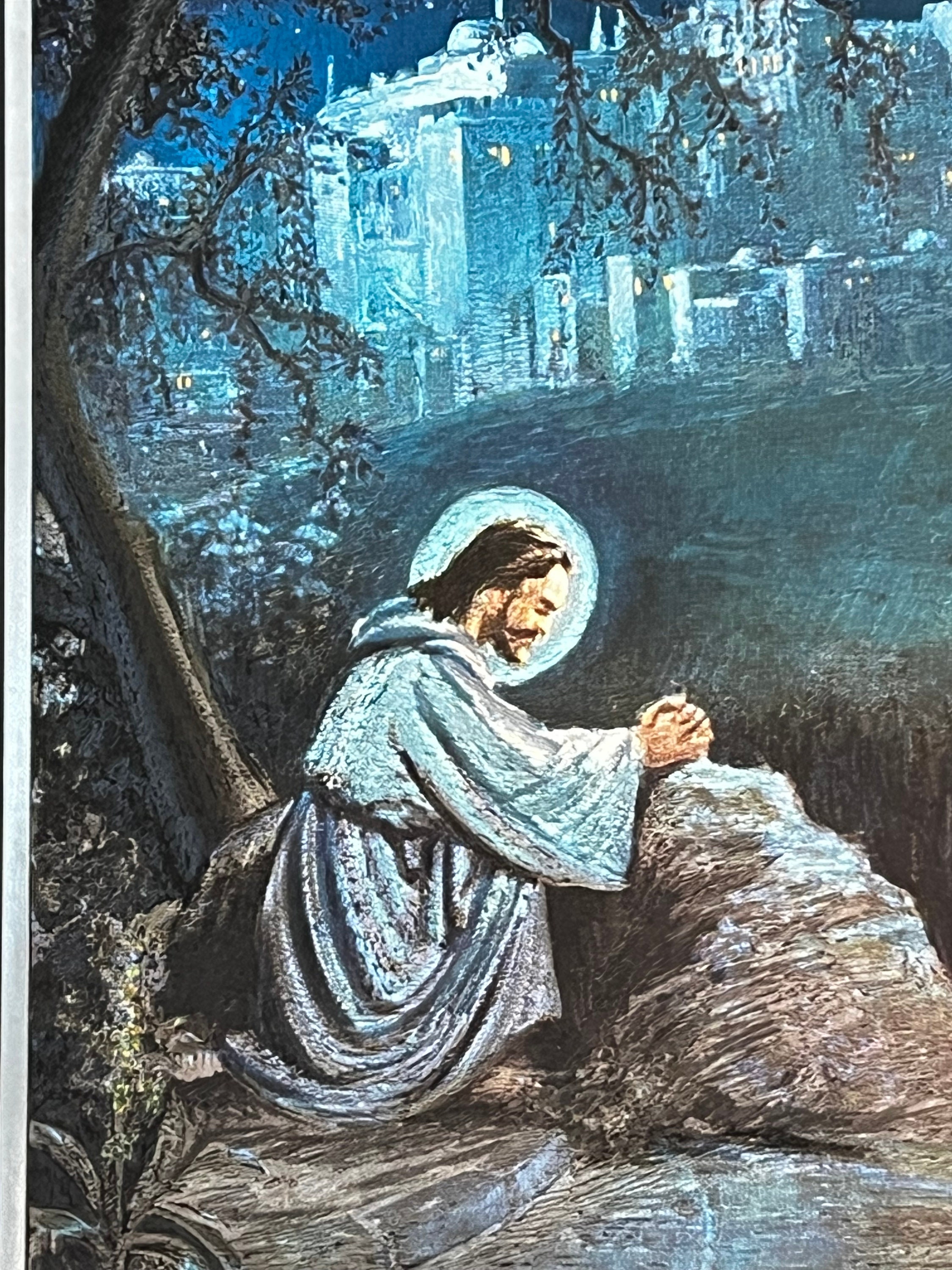 Jesus Christ in the Garden of Gethsemane Brilliant Dufex Foil Art Print ...
