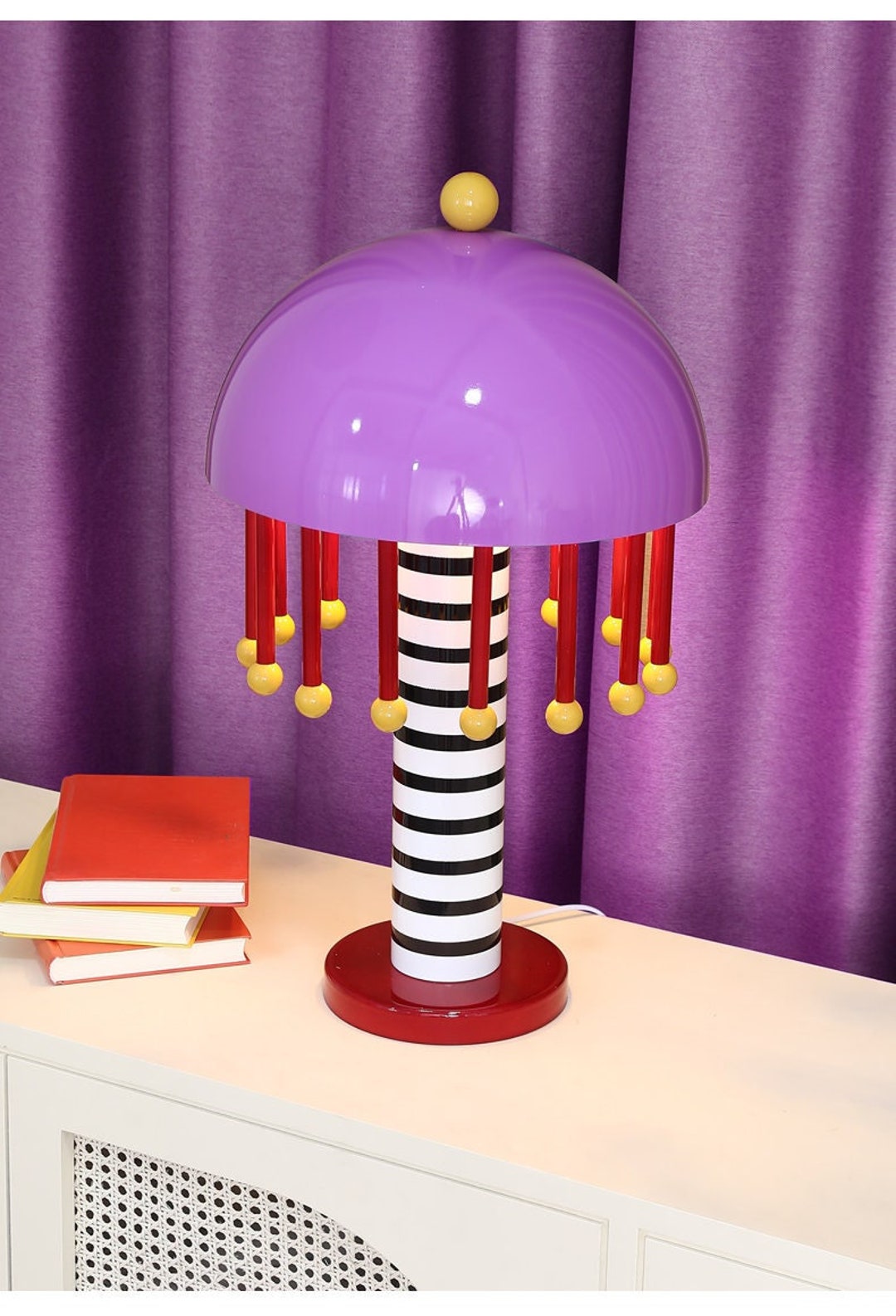 Memphis Style Statement Table Lamp or Desk Lamp reproduction - Etsy UK