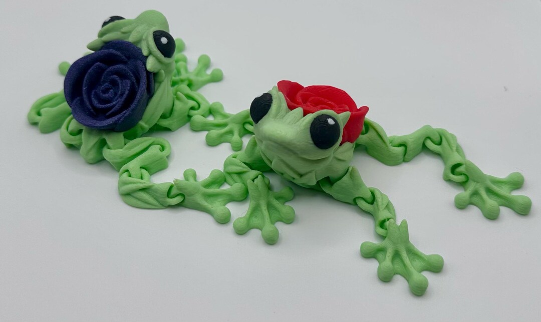 Articulated Rose Frog - Cinderwing3d - Etsy
