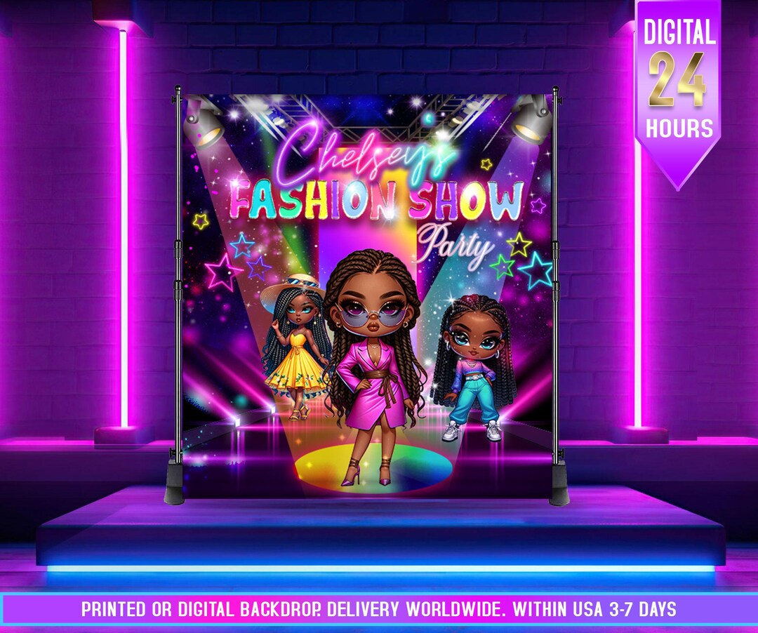 Runway Show Banner | Fashion Show Backdrop | Couture Show Backdrop ...