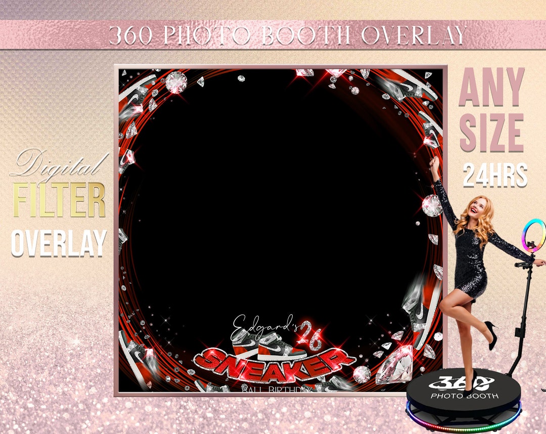 Sneakers Photo Booth Photo Template Birthday Party Sneaker Ball Photo ...