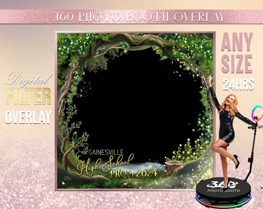 Enchanted Forest 360 Overlay Prom Booth Template, Prom Ball Video Booth ...
