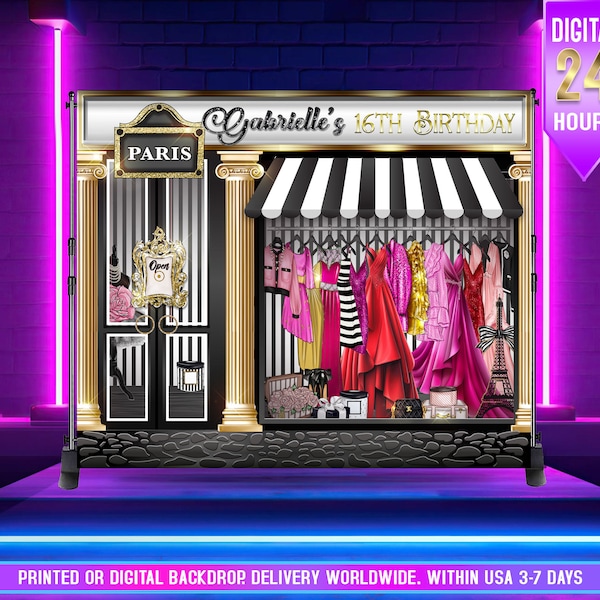 French Backdrop - Etsy