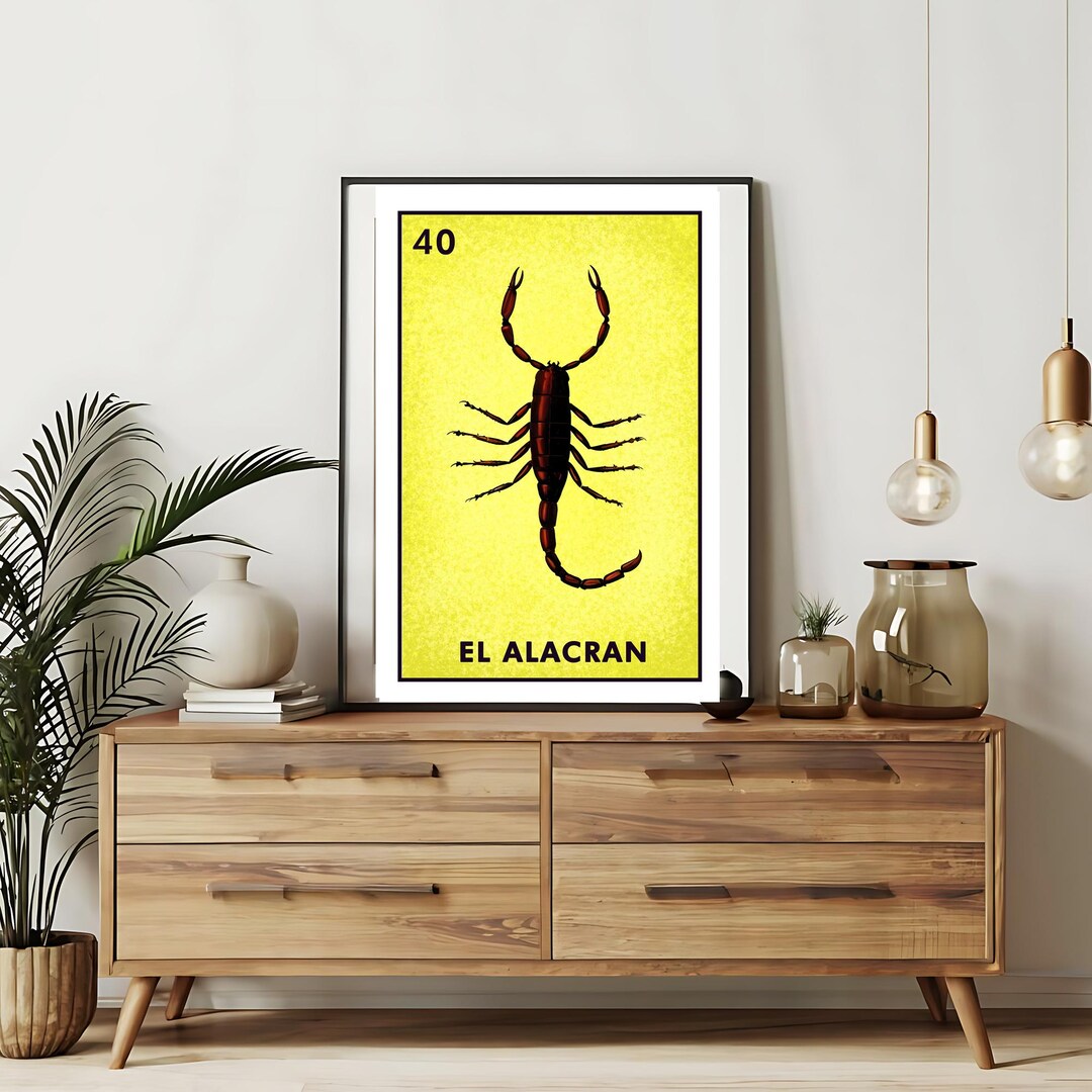 Mailed Printed Only | El Alacran - Scorpion Loteria Cards | Loteria ...