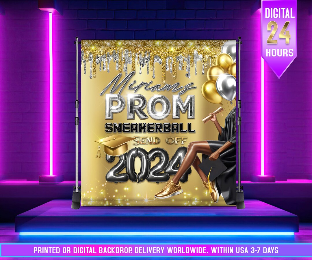 Sneaker Ball Senior Prom Backdrop Prom 2024 Backdrop Class of 2024 ...
