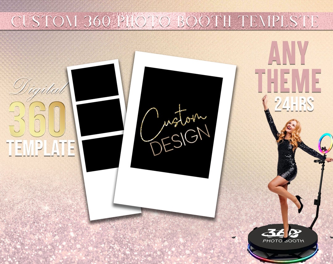 1 Layout Custom Photo Booth Photo Templat, Any Size and Any Theme - Etsy