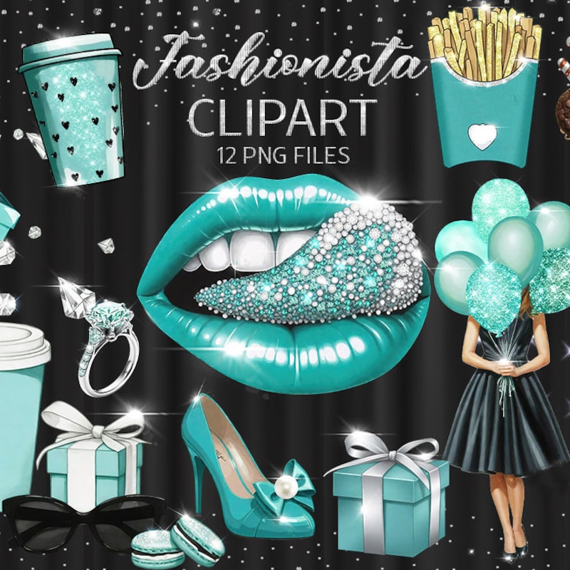 Turquoise Clipart - Etsy