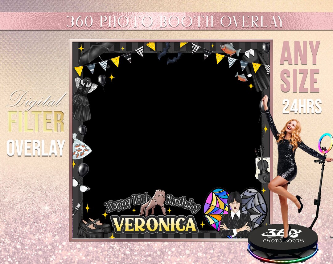 Gothic Birthday Photo Booth Photo Template Birthday Party, Gothic Photo ...